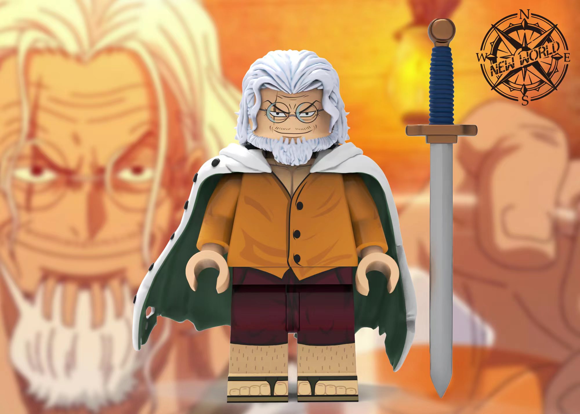 【Pre-order】【New World Brick】One Piece – Rayleigh