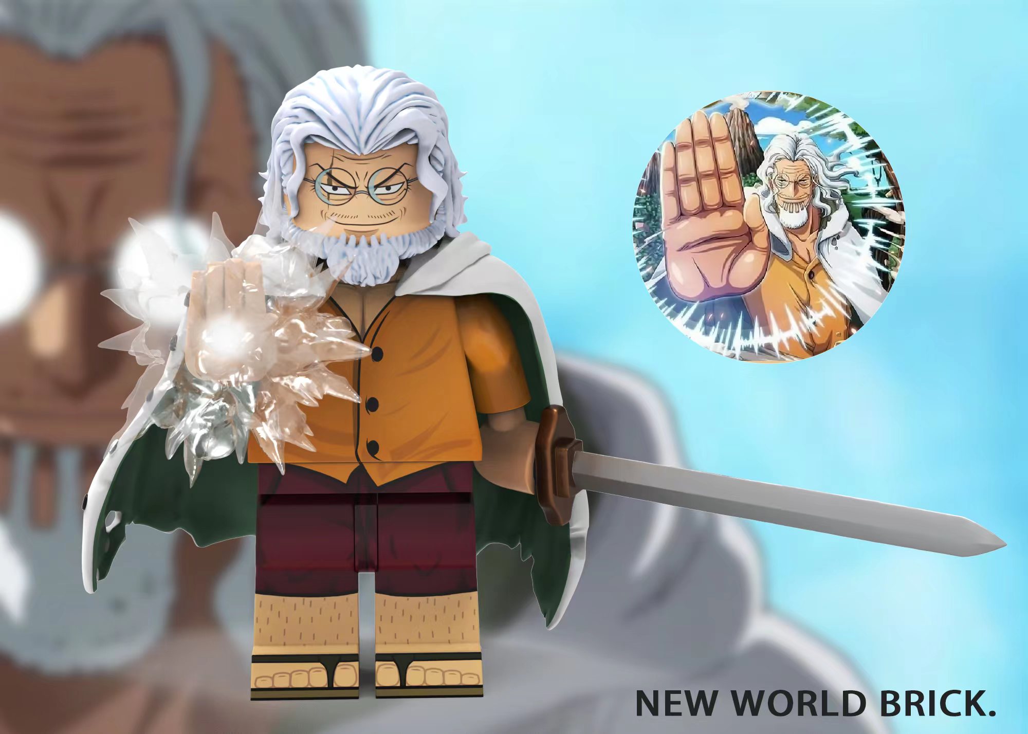 【Pre-order】【New World Brick】One Piece – Rayleigh