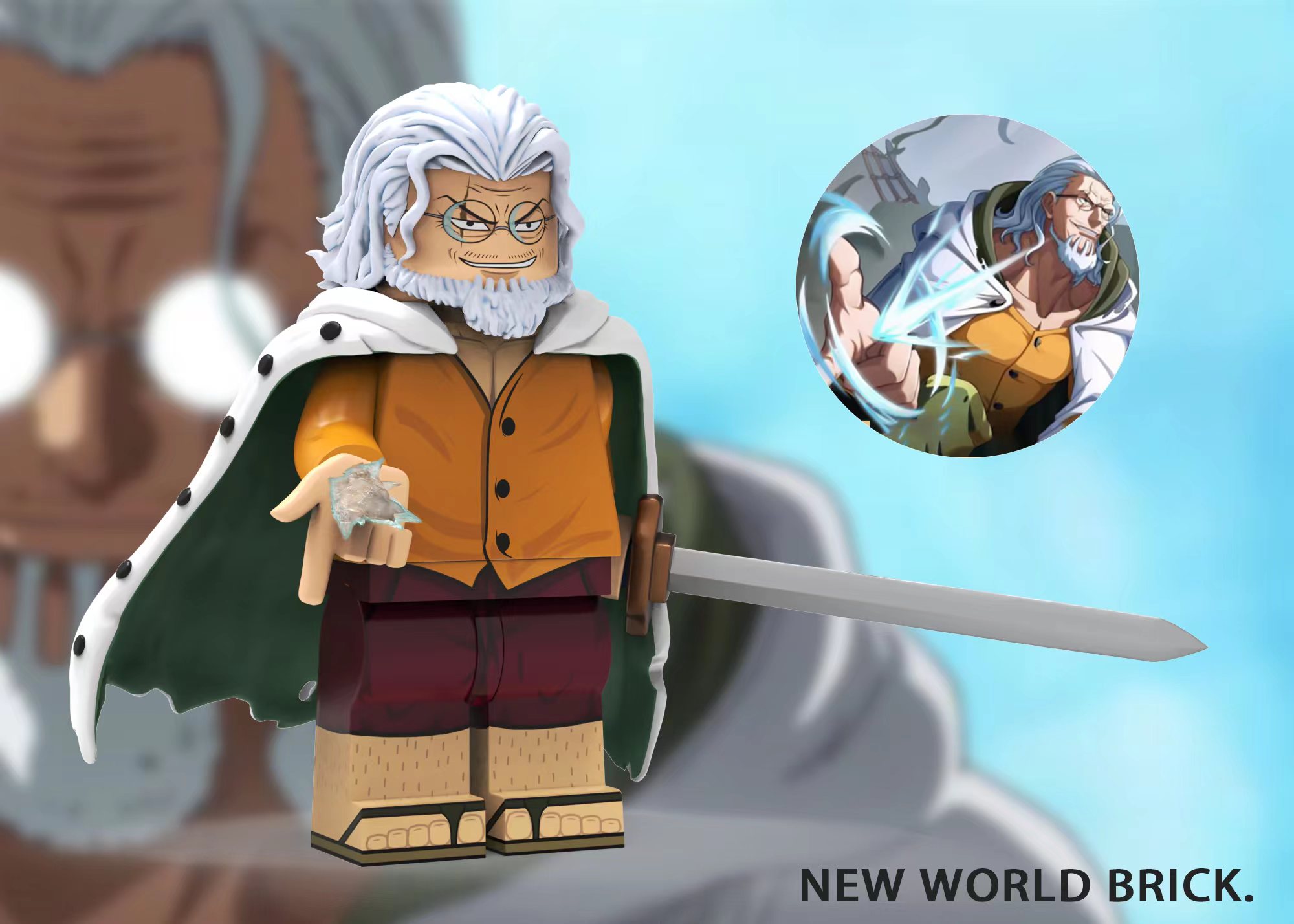 【Pre-order】【New World Brick】One Piece – Rayleigh