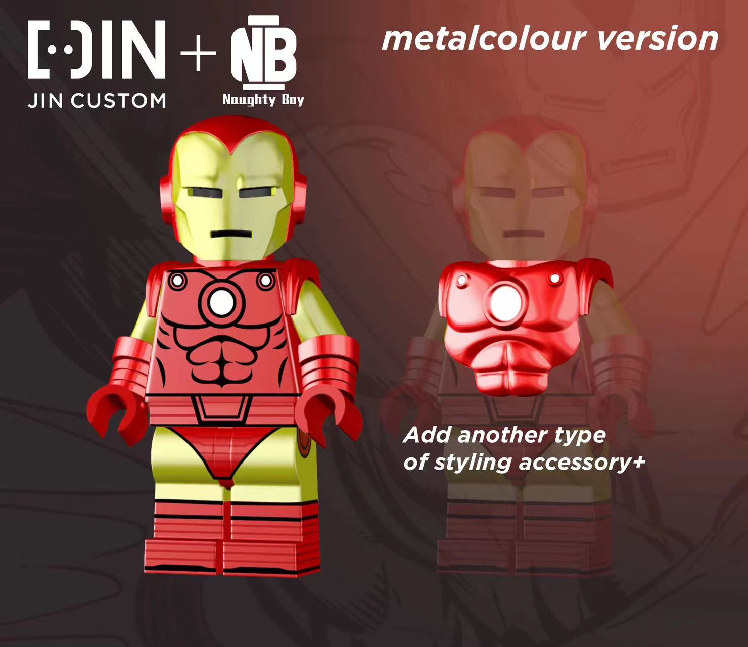 No.093【Pre-order】【JIN】Metallic Iron Man