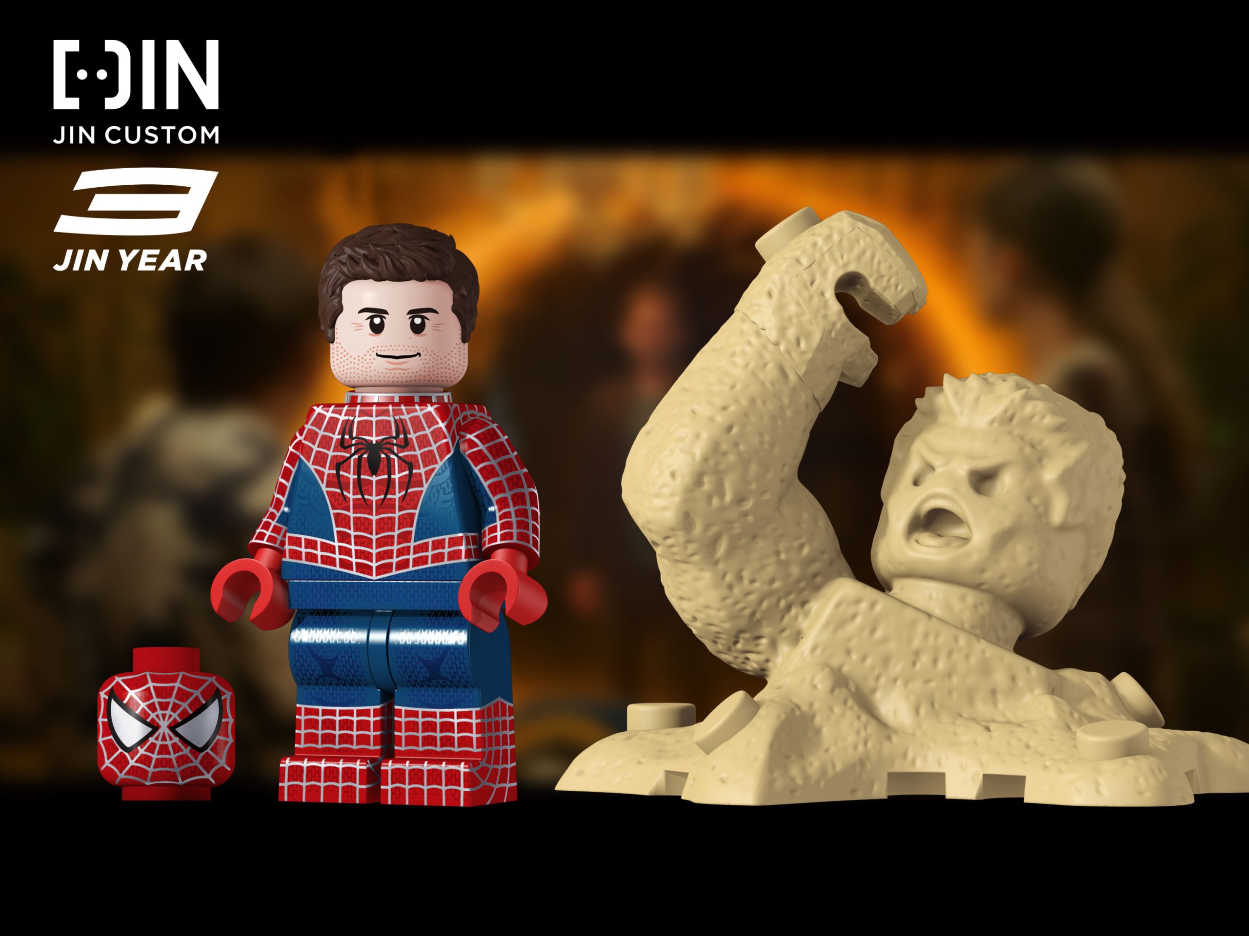 No.106【Pre-order】【JIN】Spider-Man Red and Blue Toby and Platform