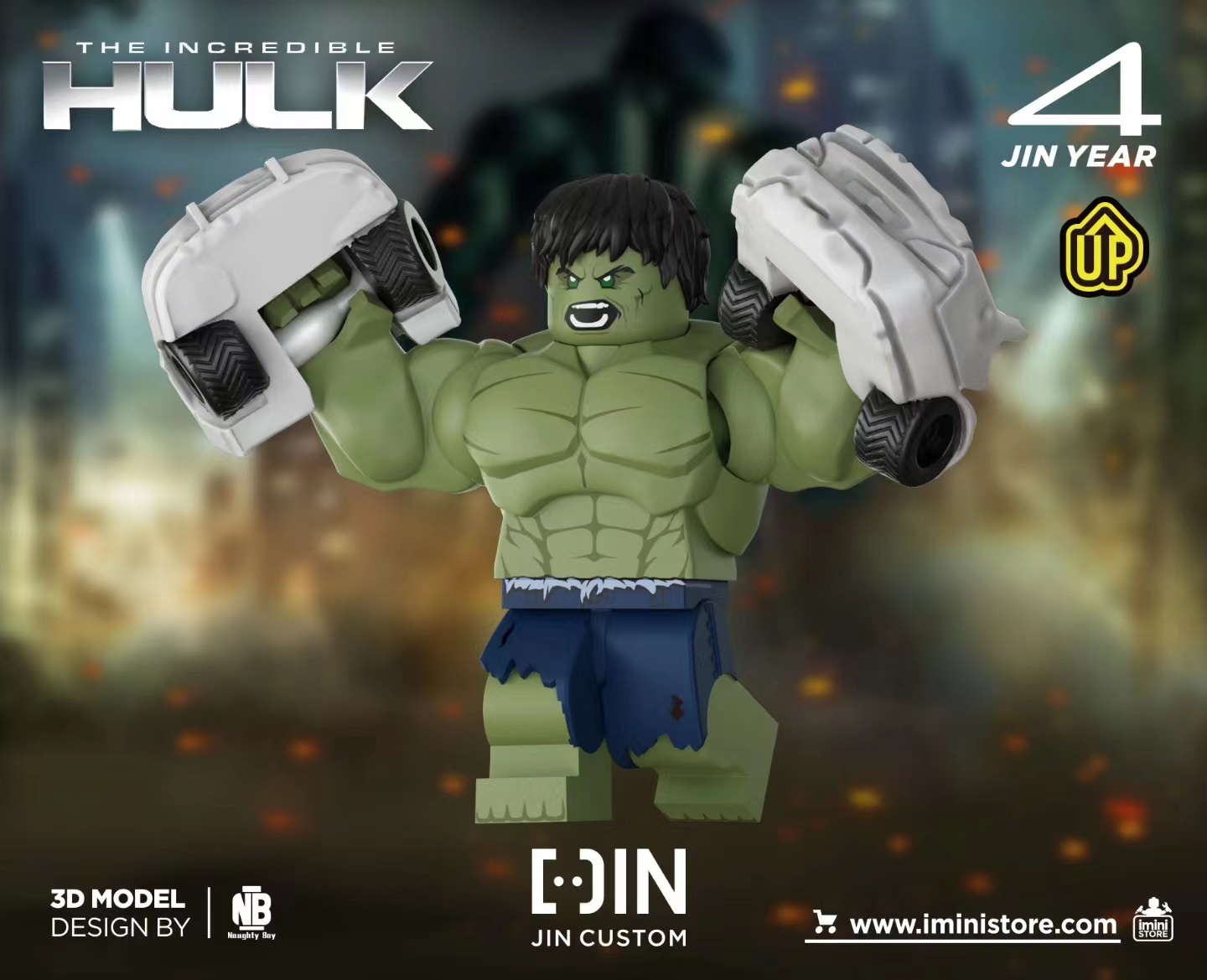 【Pre-order】 【Jin】 No.253 Invincible Hulk Accessories Pack