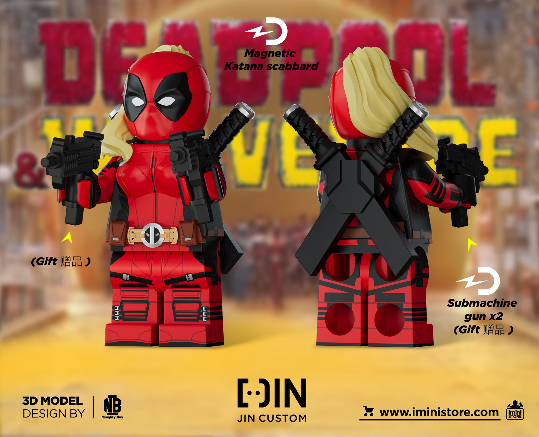 【Pre-order】 【Jin】 No.258 Female Deadpool Deluxe Edition